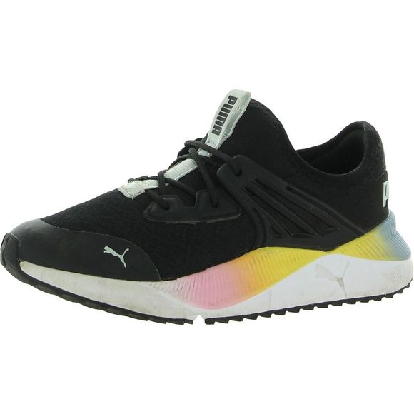 Puma | Shoes | Puma Girls Pacer Future Rainbow Black Slip On Running ...